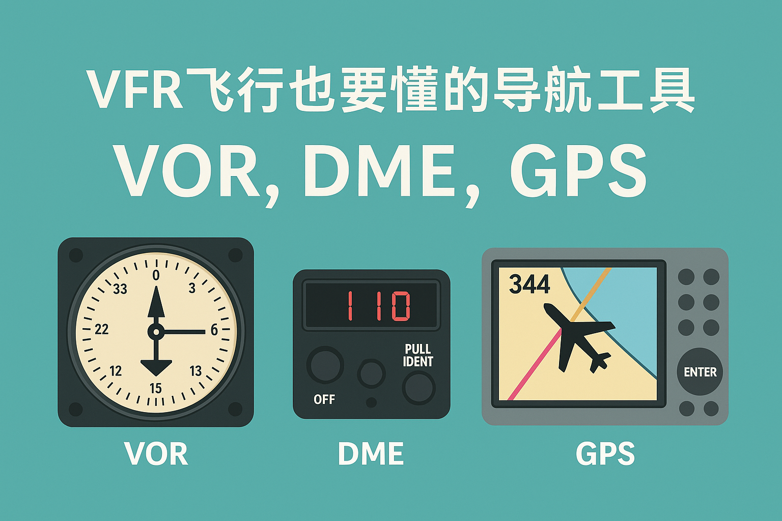 VOR、DME、GPS：VFR飞行也要懂的导航工具 - A Fly and Travel Blog