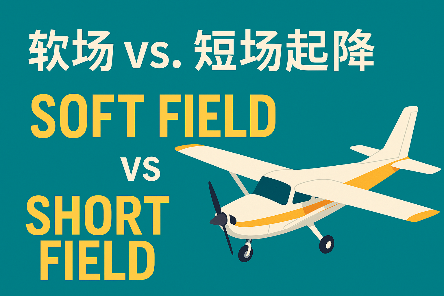 Private Pilot进阶软场 vs 短场起降：什么时候该用哪一种？操作要点全解析 - A Fly and Travel Blog