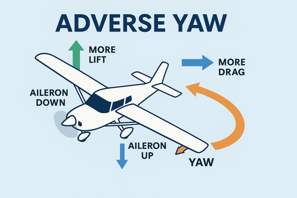 Adverse Yaw：副翼滚转为何让飞机机头偏向另一侧？ - A Fly and Travel Blog